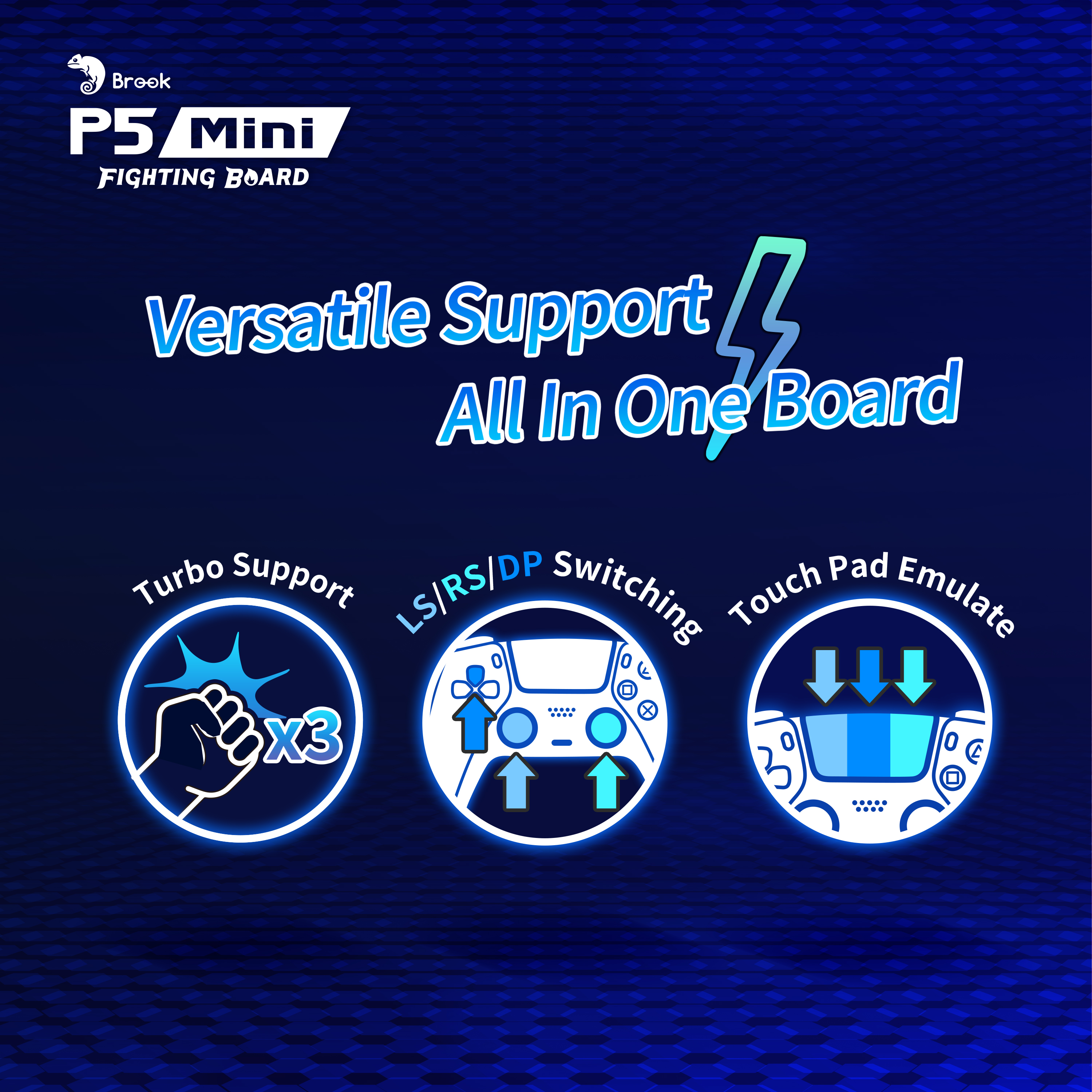 P5 mini Fighting Board-Brook gaming